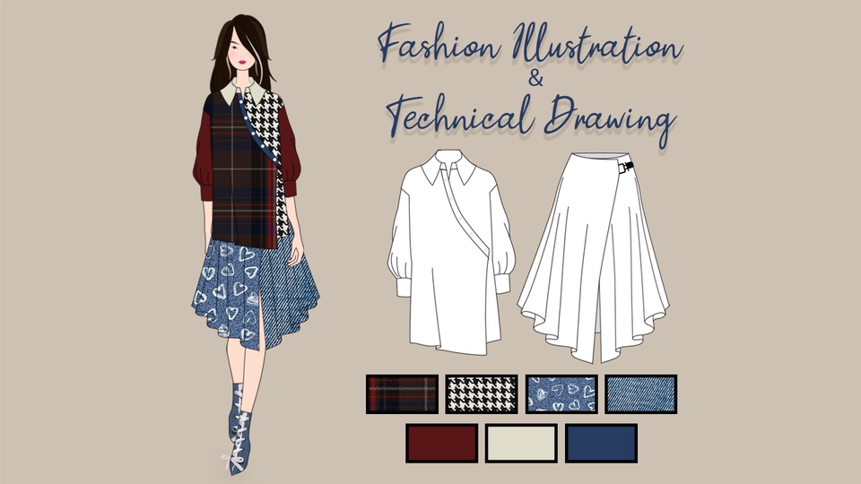 Fashion Illustration & Technical Drawing