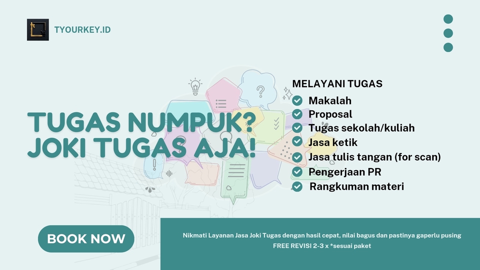 JASA JOKI TUGAS SD/SMP/SMA/KULIAH