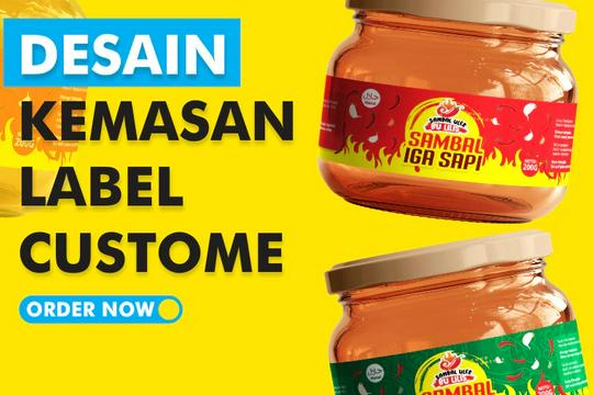 Desain Label Sticker untuk Kemasan Produk support UMKM