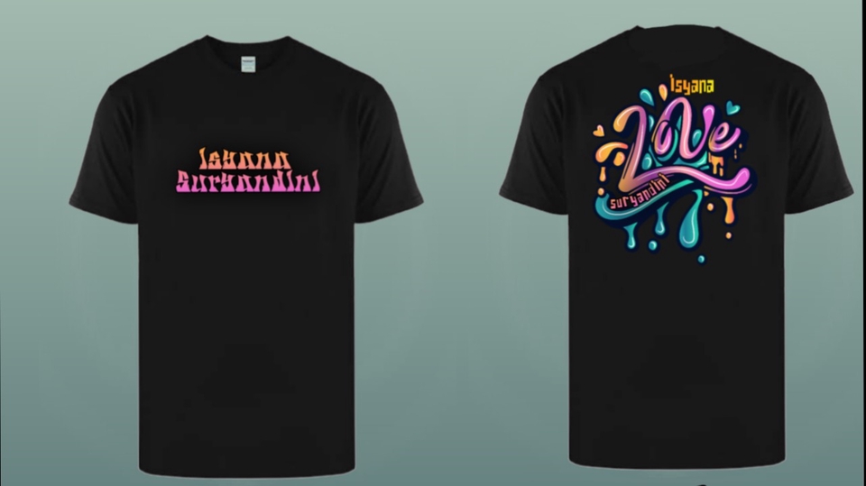 Desain baju kaos simple dan modis