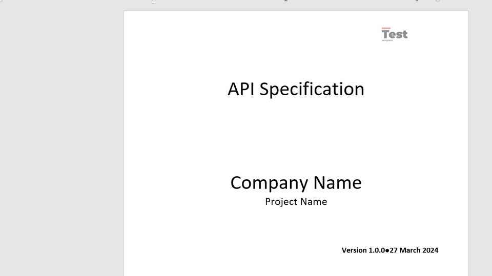 รับออกแบบและจัดทำเอกสาร Specification API