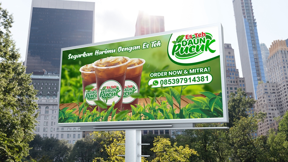 Desain Flayer, Spanduk, X Banner, Roll Banner, Billboard, Backdrop