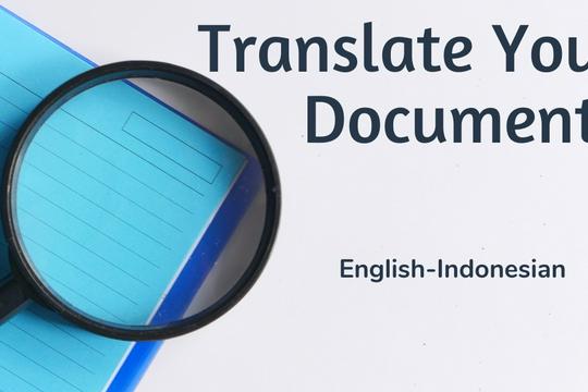 Translate English-Indonesia