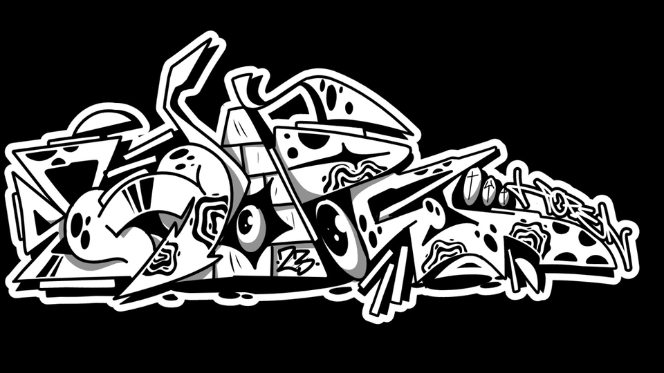 custom name with graffiti style