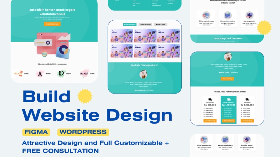Desain Website & Landing Page hanya 1 hari | Figma & Wordpress