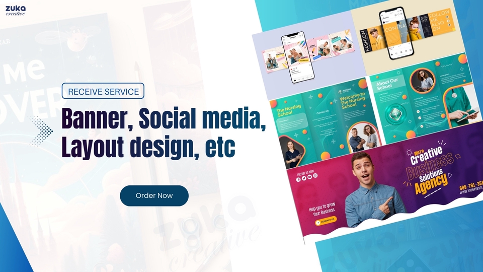 Banner Design & Layout Design Elegan Satu Hari Selesai