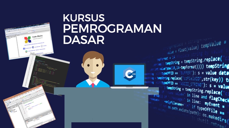 Kursus Pemograman Berbasis Bahasa C atau Python, Matlab, Latex dari dasar