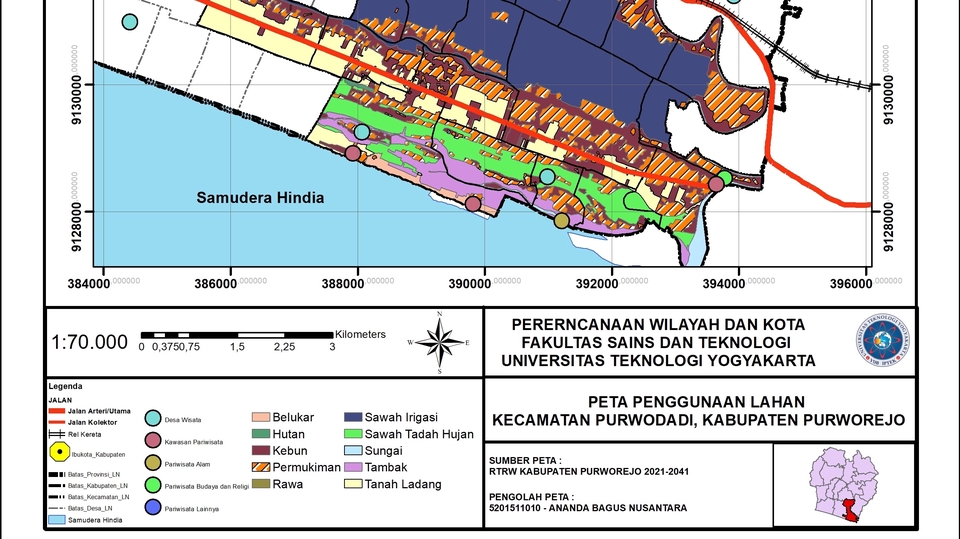 Jasa gambar Peta dasar RBI