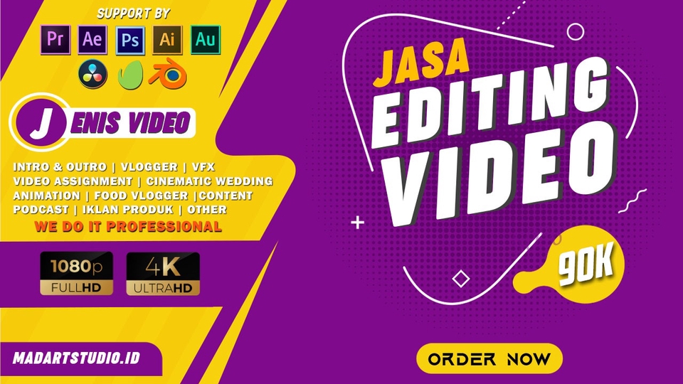 Jasa Video Editing Profesional Cepat ! ( Konten Tiktok, Youtube & Other ...