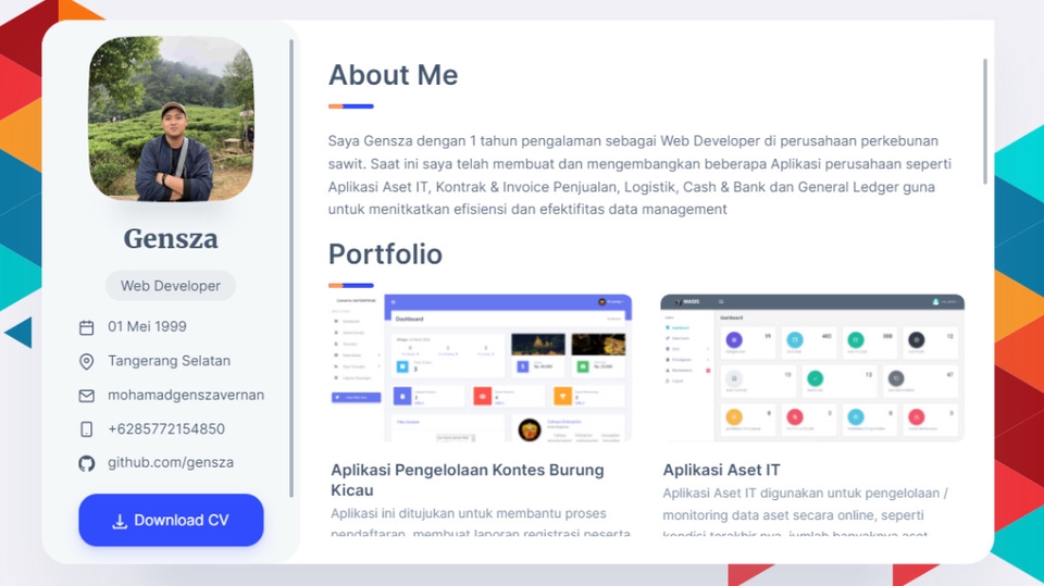 Pembuatan Web (PHP CodeIgniter 4, MySql, API Web Service Golang) untuk Mahasiswa