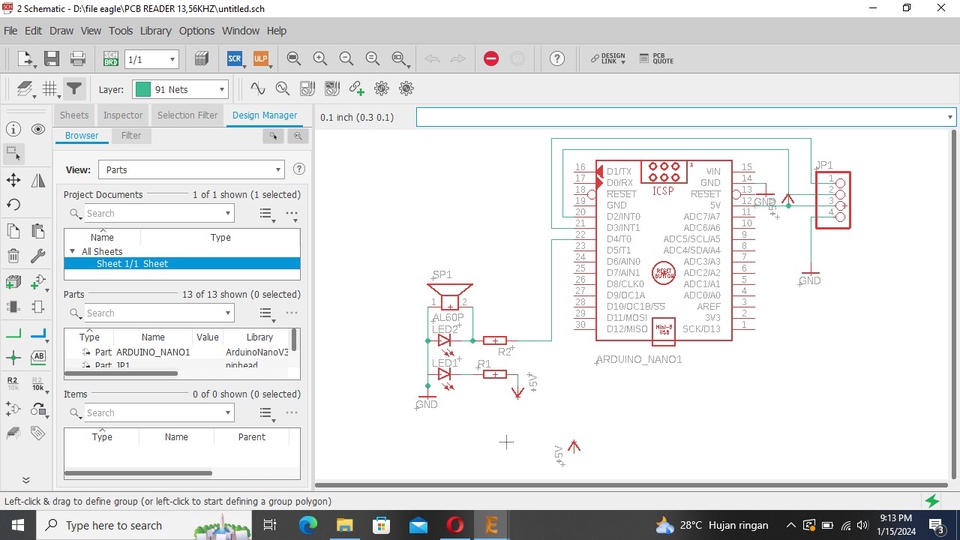 jasa design layout pcb menggunakan aplikasi eagle
