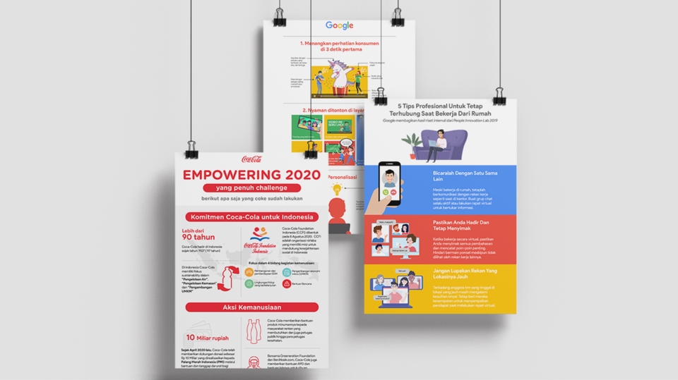 Desain Infografis Minimalis Profesional
