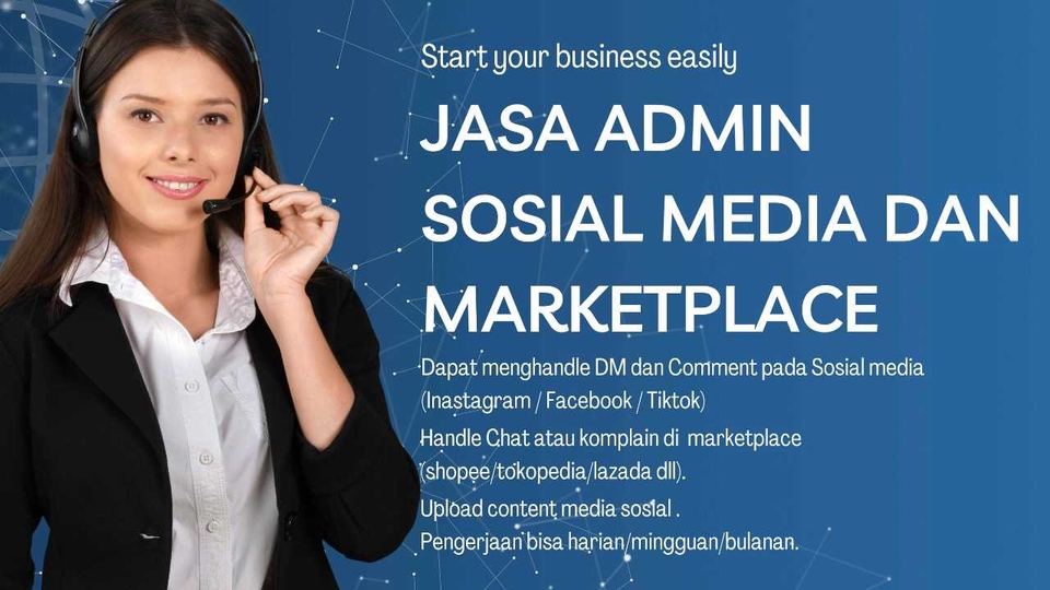 Jasa Admin Sosial Media dan Marketplace (Khusus handle chat, komplain ...