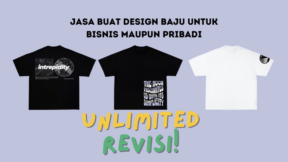 Custom design baju/mock up untuk mulai bisnis