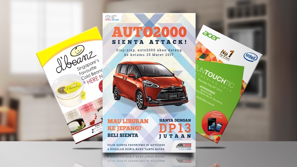 Desain Flyer, Brosur, Katalog, Company profile, Stationery