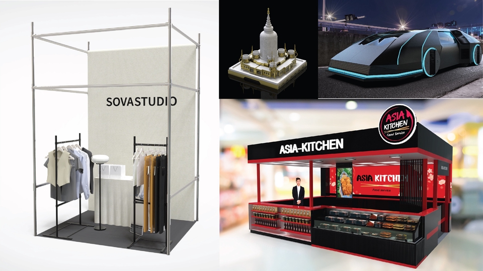 รับออกแบบ 3D product , ขึ้น Model 3D