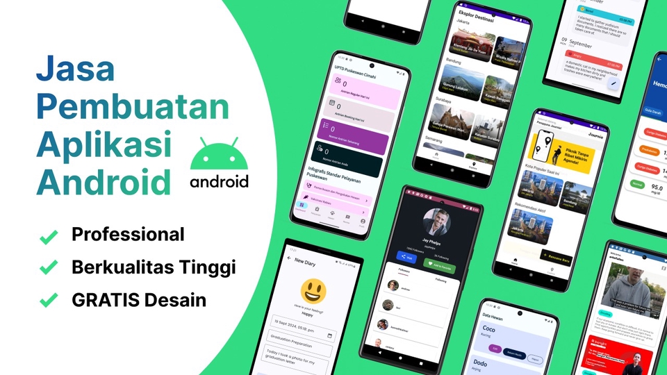 Pembuatan Aplikasi Android Berkualitas Tinggi, Professional, Mudah ...