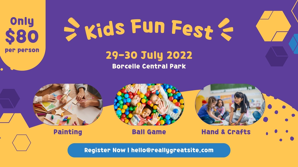 Desain Banner Online Event, Fest, Journey, Fair High Quality