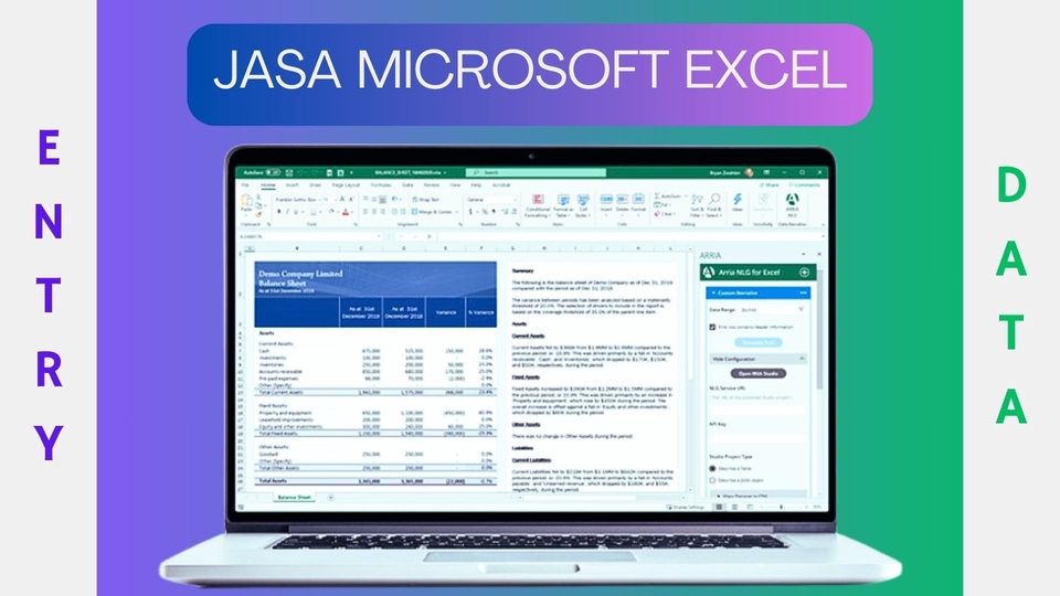 ENTRY DATA MICROSOFT EXCEL (INPUT DATA PEKERJAAN DAN TUGAS)