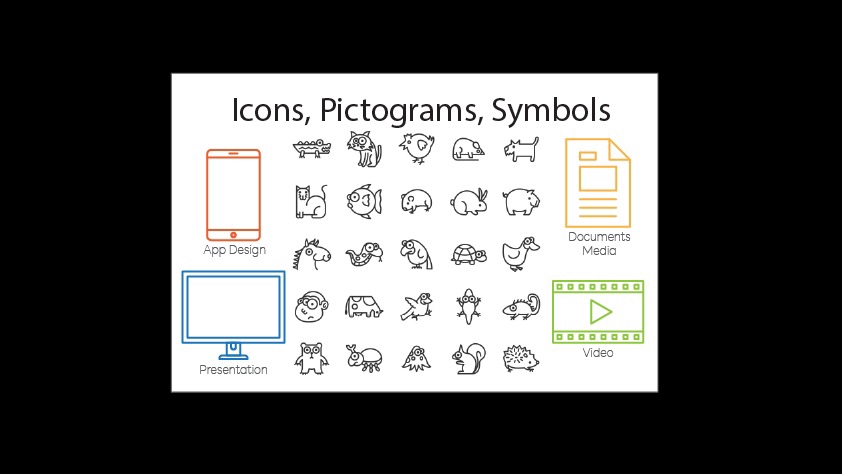 ออกแบบ Icons, Pictograms, Symbols
