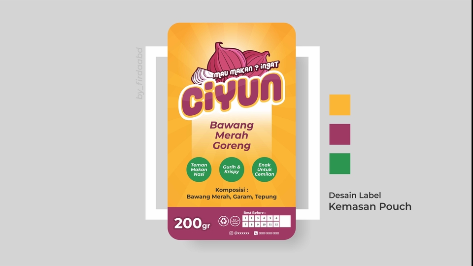 Desain Premium Label Kemasan Produk UKM