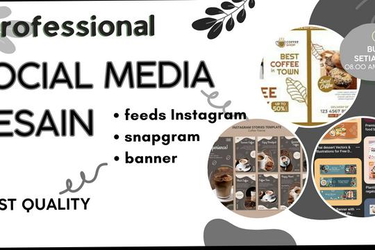 Professional social media desain banner online