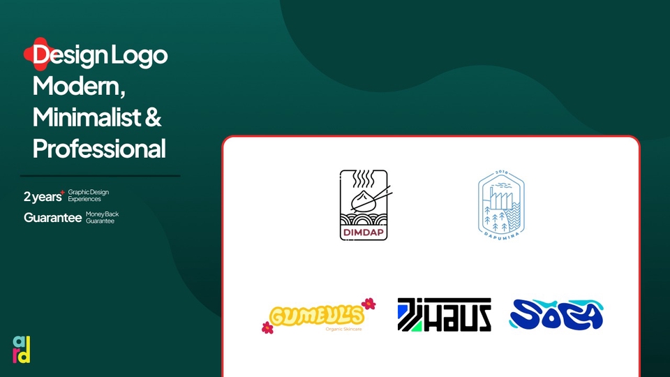 Design Logo Minimalis, Modern, Profesional
