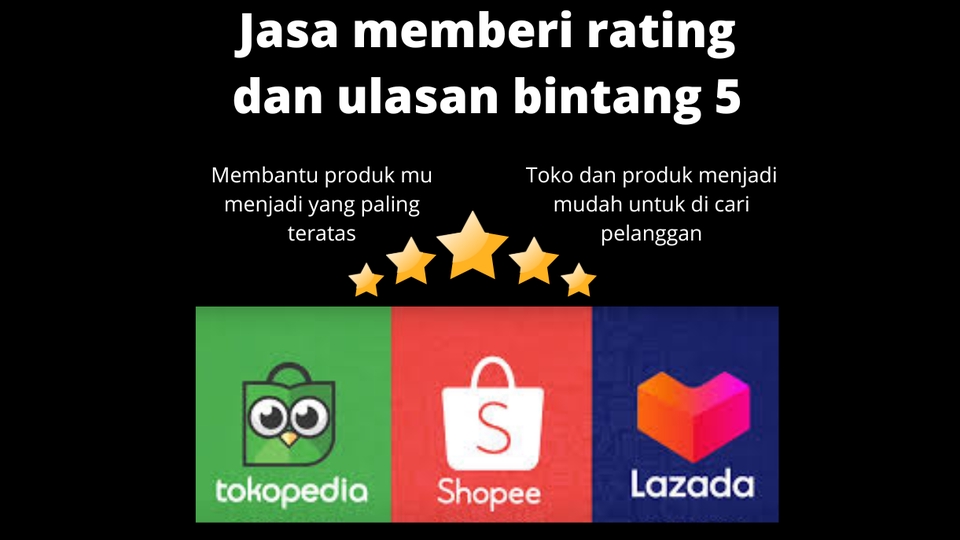Review Ulasan Rating positif dan Bintang 5 Marketplace Online Shop ...