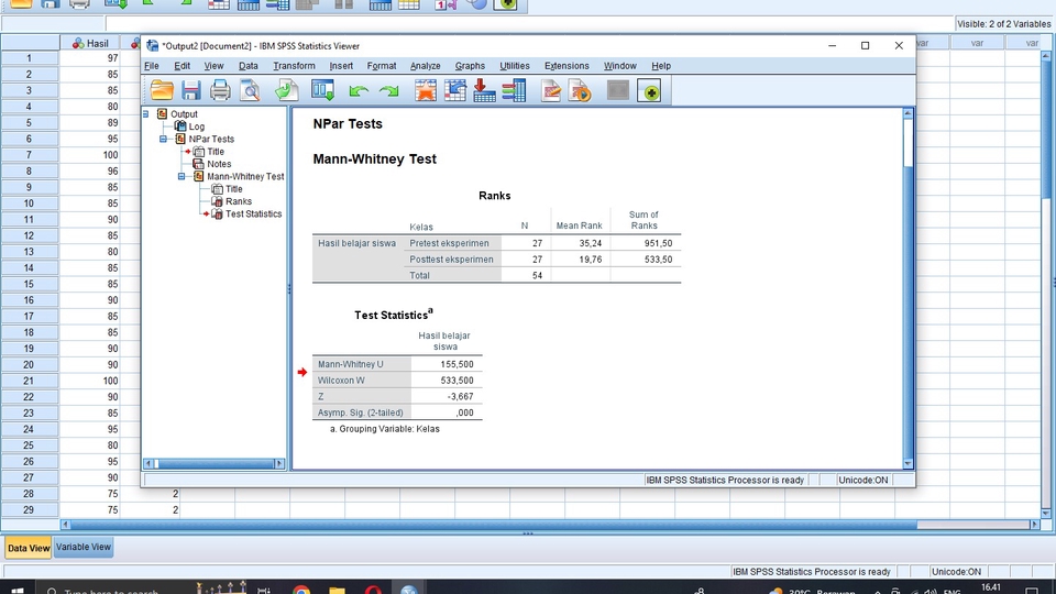 Jasa Olah Data SPSS 26 Program