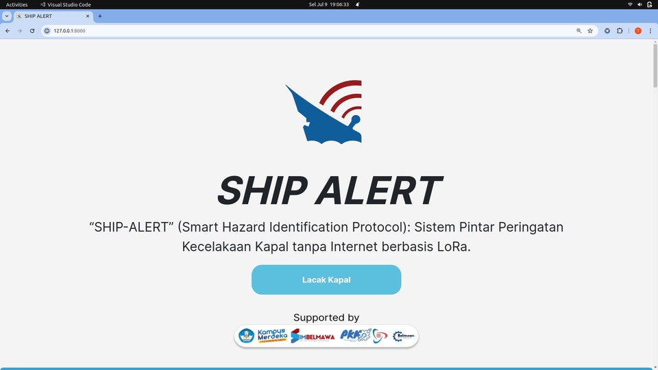 SHIP-ALERT Dashboard & Landing Page - Smart Hazard Identification ...