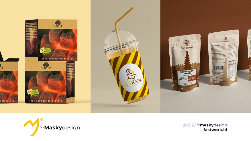 Packaging dan Label Design Dalam Berbagai Bentuk - Bebas Revisi