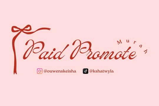 Paid Promote MURAH