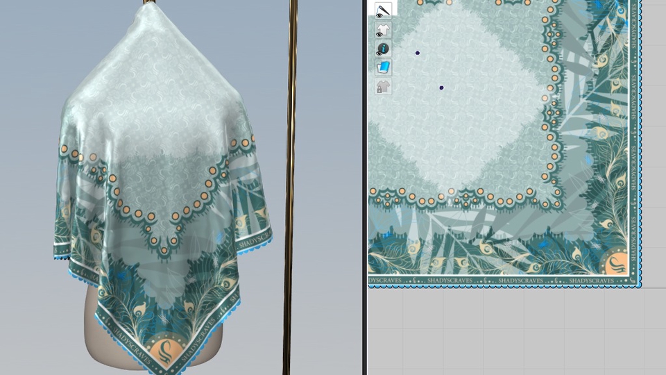 Hijab / Scarf Design (textile design)