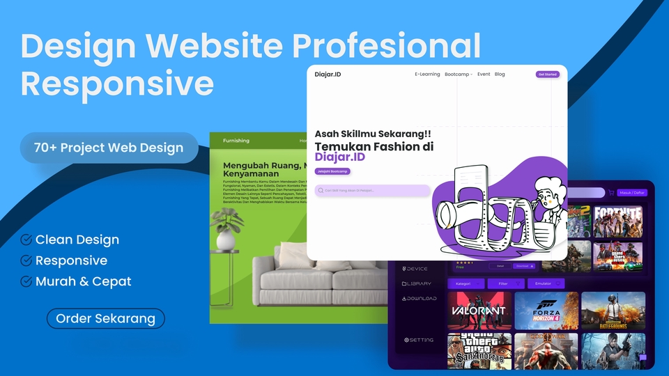Pembuatan Web Design / UIUX Design Termurah