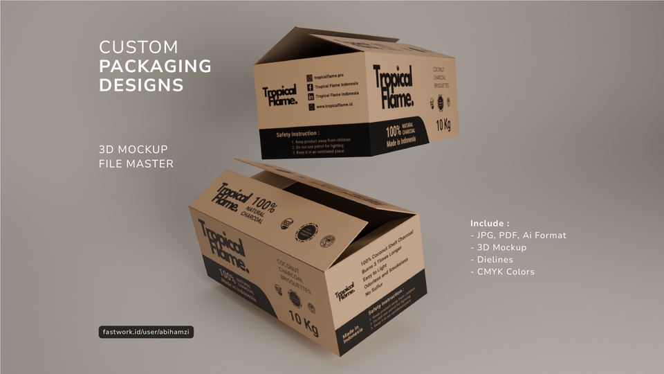 PACKAGING DESAIN - 3D MOCKUP & FILE MASTER