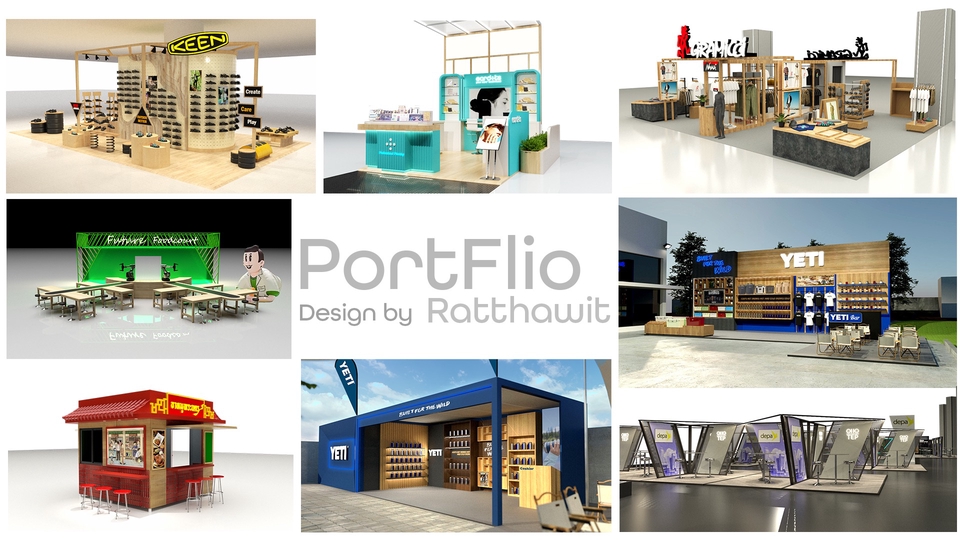 3D Perspective งาน Shop-Store ,Booth-Design, Kiosk, Interior Design และ ...