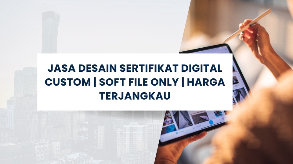 Jasa Desain Sertifikat Digital Custom | Soft File Only | Harga Terjangkau