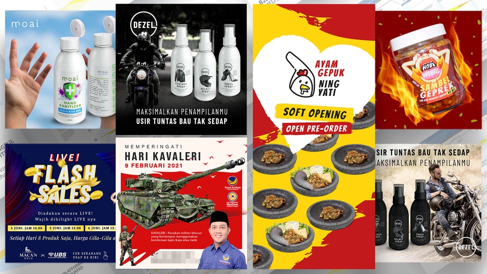 PROMO 1 BULAN MURAH SEMUA DESAIN MEDSOS Feed Instagram, Story Instagram ...