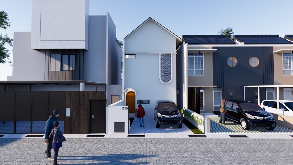 Desain Arsitektur - Modeling 3D + Render