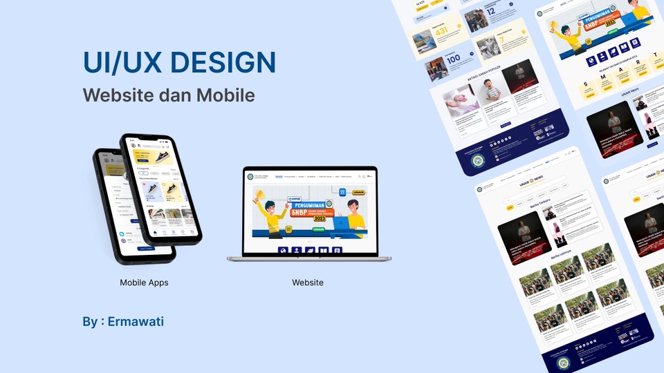 Web dan Mobile apps Design Elegan dan Modern