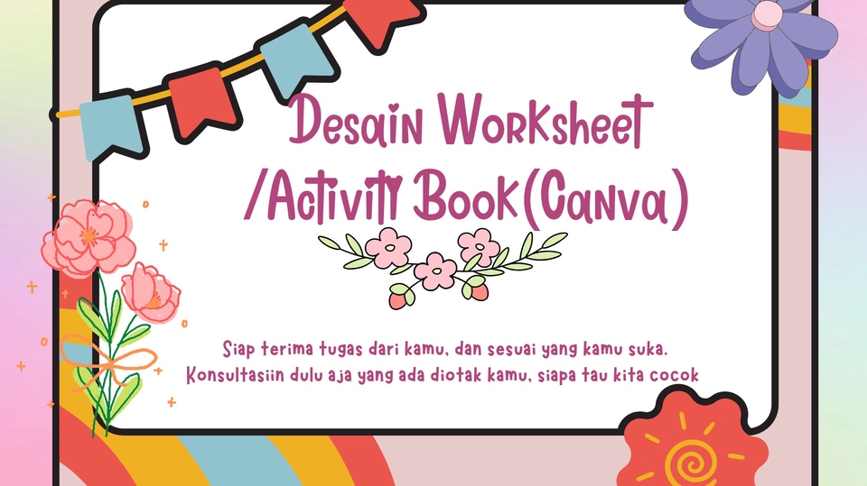 Desain Worksheet atau Activity book using Canva