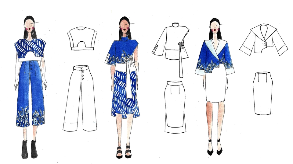 Fashion Design Collection with Tech Pack