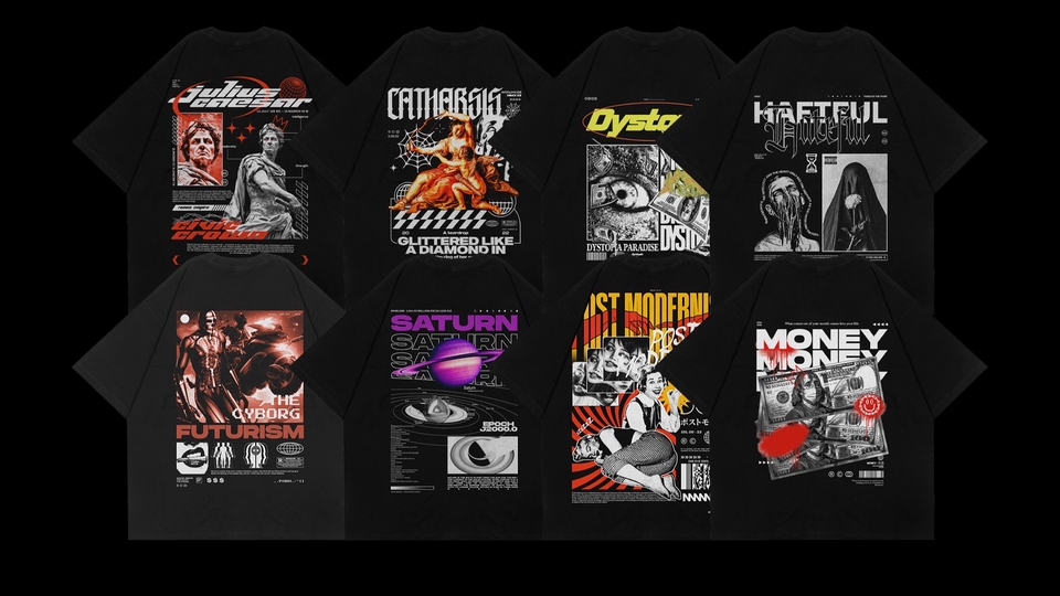 Service Desain Kaos Modern Streetwear dengan Gaya Edgy, Grunge ...
