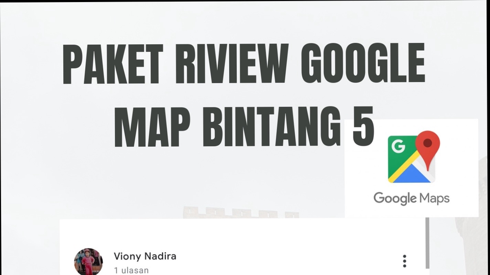 REVIEW GOOGLE MAP BINTANG 5