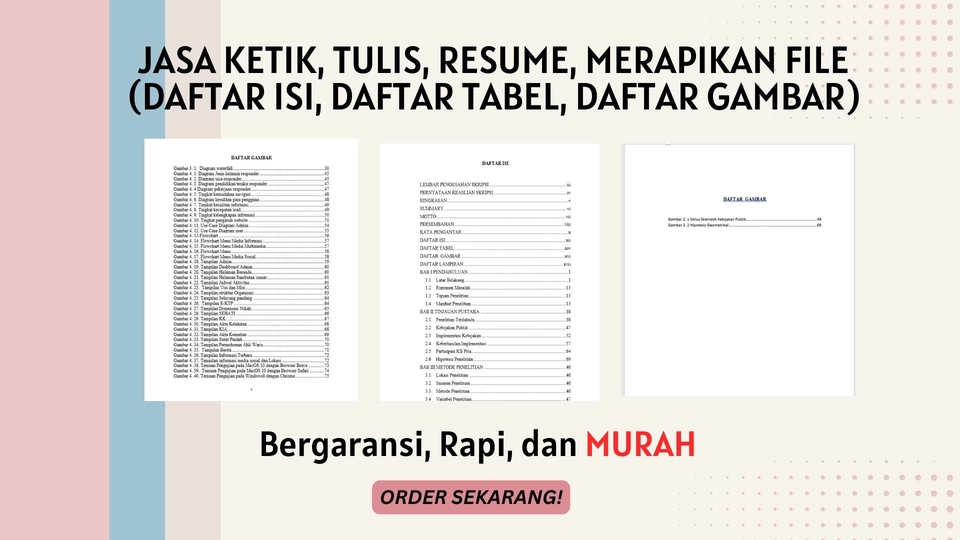 Jasa Ketik, Tulis, Resume, Merapikan File Berbagai Dokumen – Cukup 24 jam