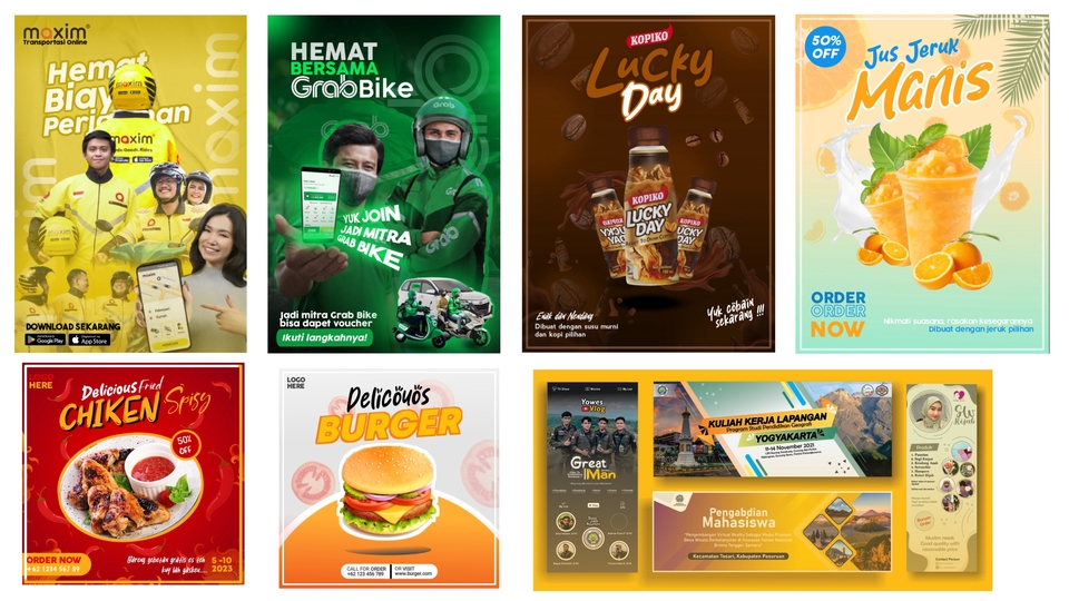 Paket Hemat !!! Desain Poster ( Feed/Story Social Media)
