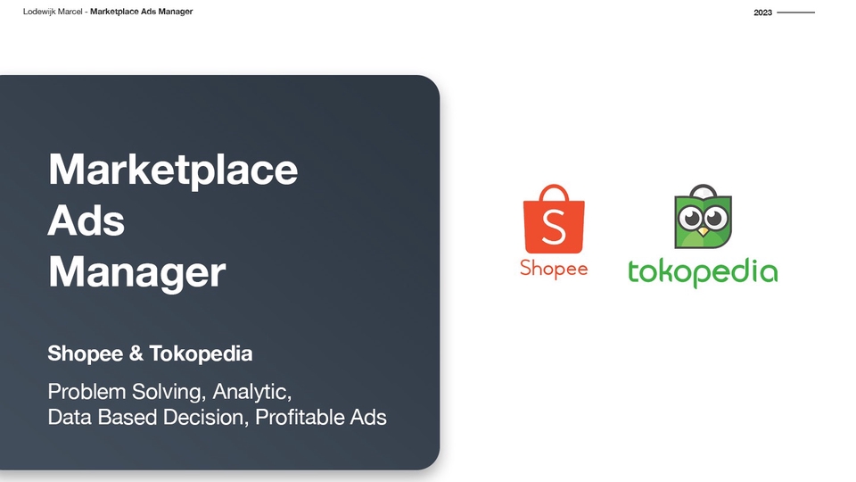 Jasa Iklan Marketplace Ads Manager (Shopee & Tokopedia)