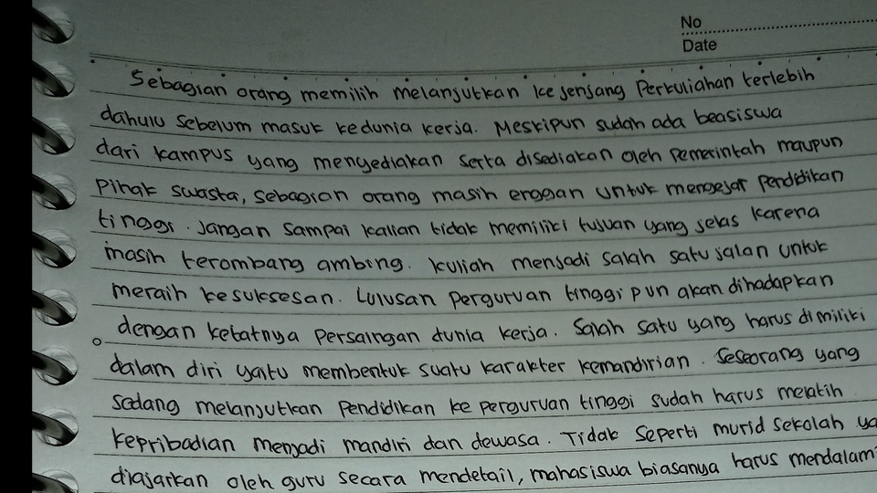 Jasa tulis tangan rapi, cepat, teliti