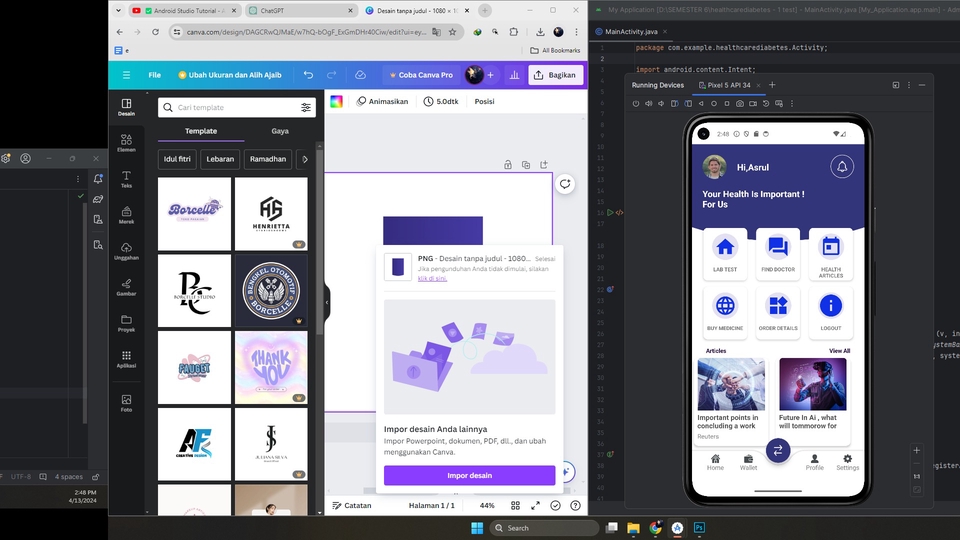 Jasa Pembuatan Aplikasi Simple Android/iOS (Flutter/Java)
