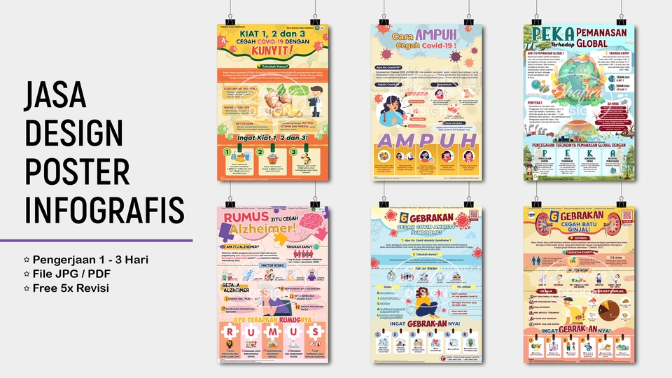 DESAIN POSTER INFOGRAFIS - CUSTOM BERKUALITAS